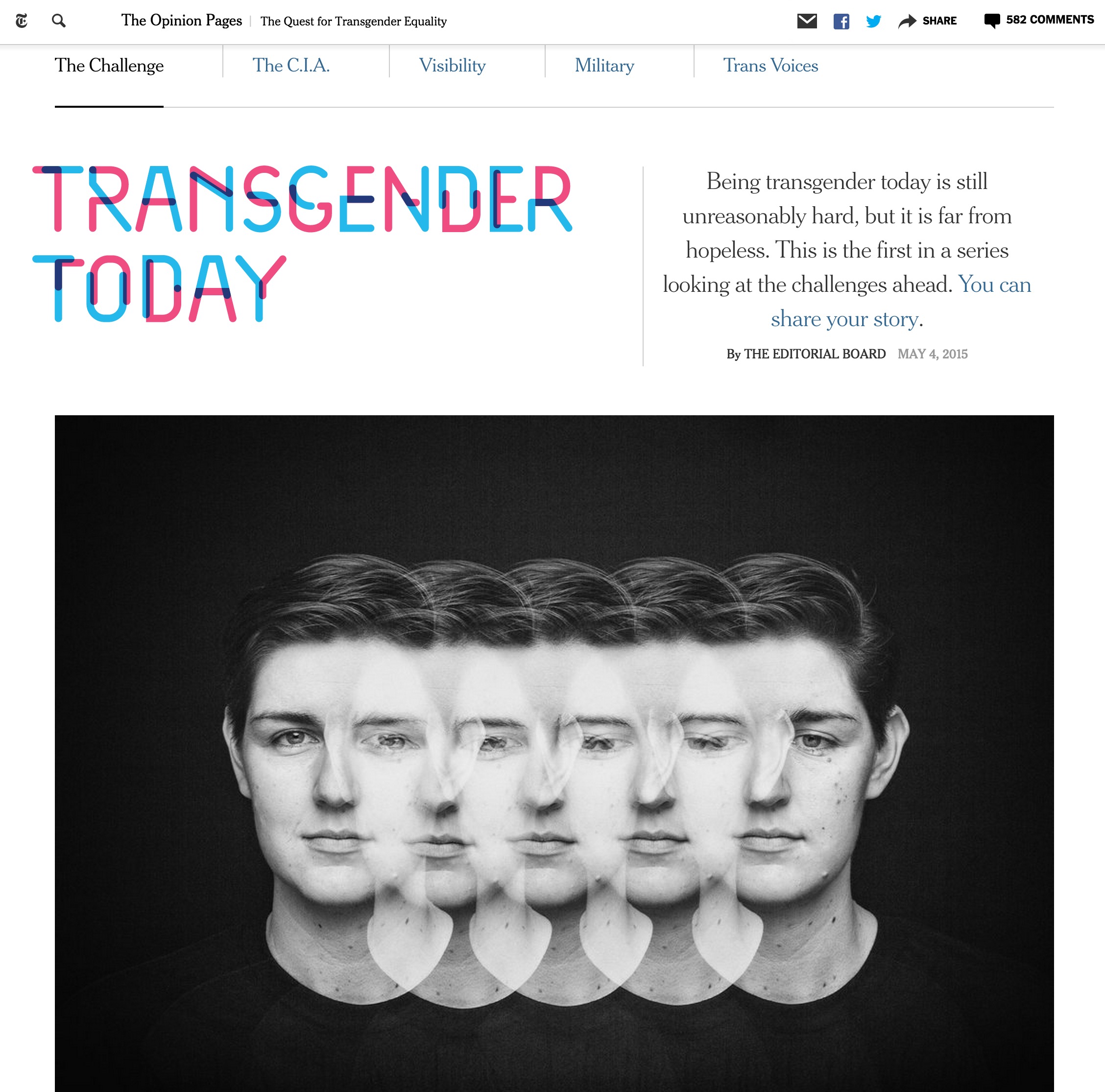 Transgender Today Community Page - Online Journalism Awards