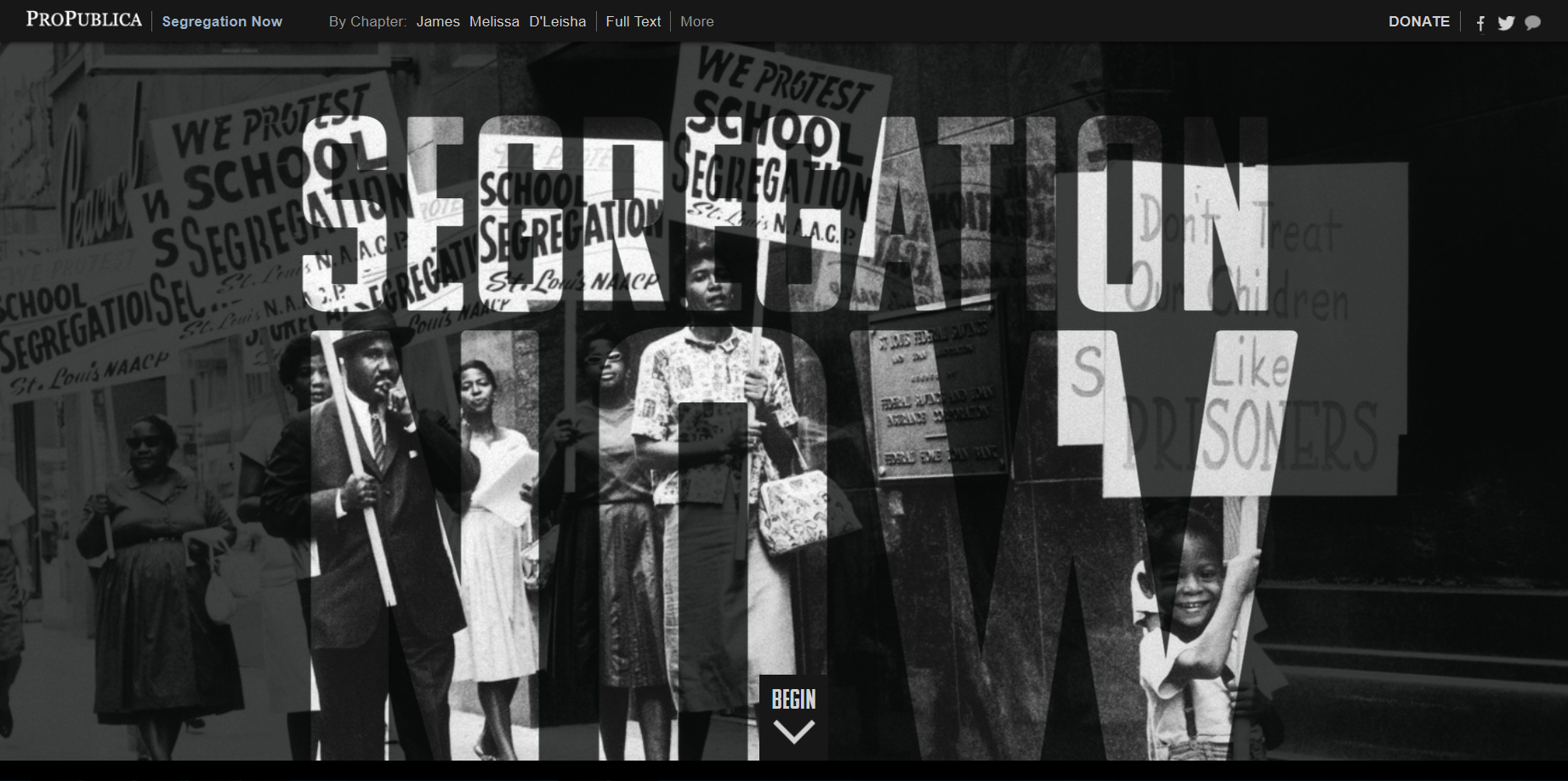 Segregation Now - Online Journalism Awards Segregation Now - Online Journalism Awards